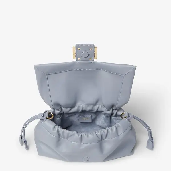 Fendi Baguette® Soft Medium Airforce Blue Nappa Leather Bag